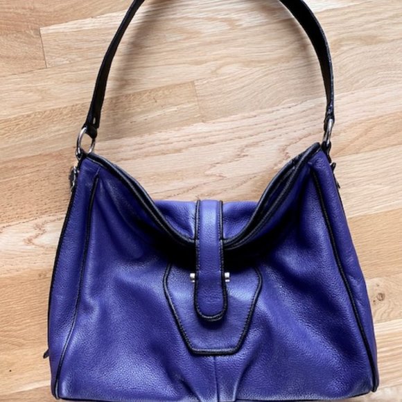 Perlina | Bags | Perlina Shoulder Handbagpurse Super Soft Purple And ...